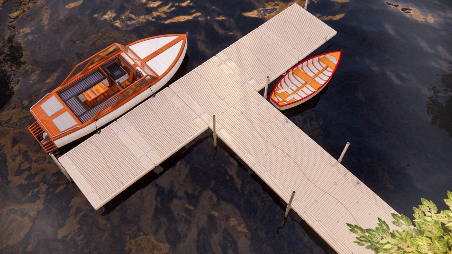 Modular Floating Dock System by Modulo - DockinaBox®